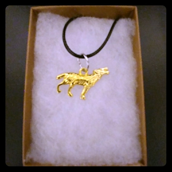 Jewelry | Gold Howling Wolf Necklace | Poshmark
